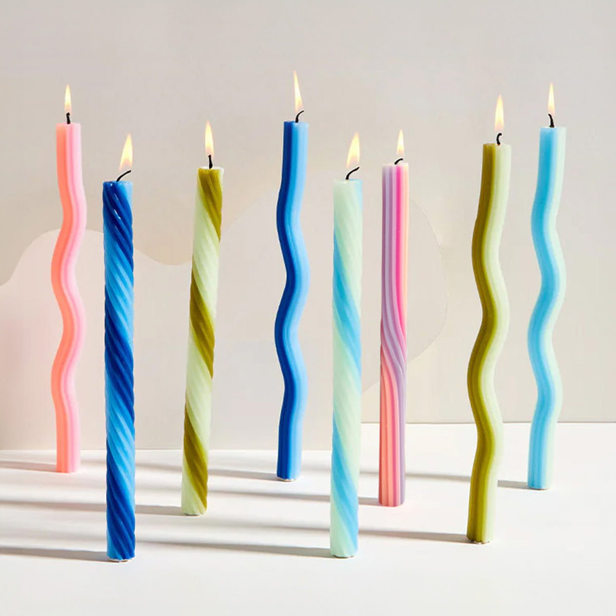 Wiggle Candles - Orange (2 pack)